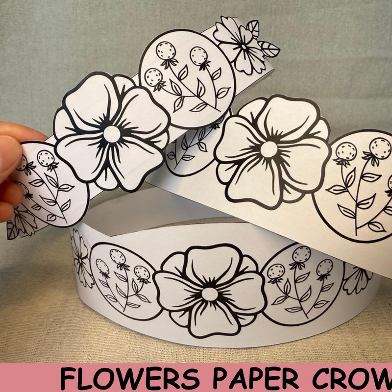 Spring Paper Headband - Etsy UK