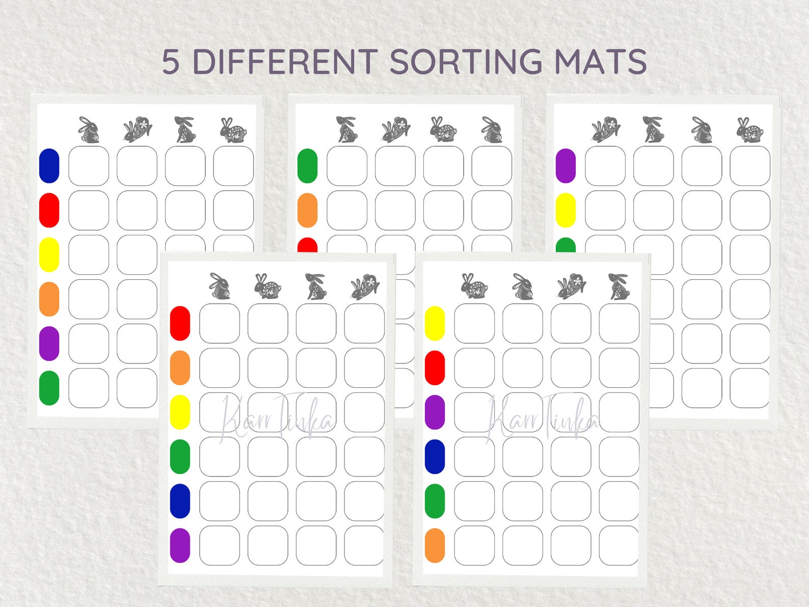 Color Sorting Activity for Toddler, Color Recognition Game, Preschool ...