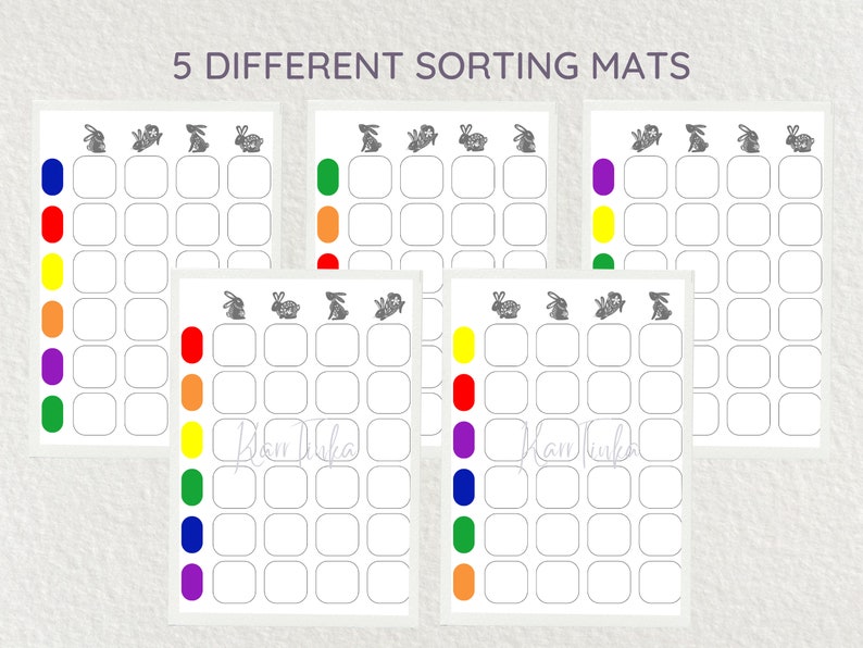 Color Sorting Activity for Toddler, Color Recognition Game, Preschool ...