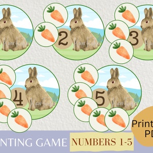 Numbers 1 to 5 Count, Toddler Counting Activity, Preschool Count Game ...