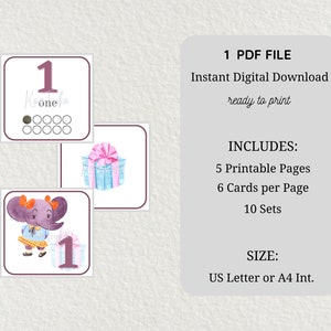Numbers 1 to 10 Count, Count and Match, Toddler Counting Activity ...