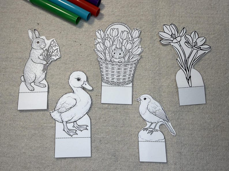 Spring Scene Box Craft, Coloring Diorama, Matchbox, Mini World, Art ...