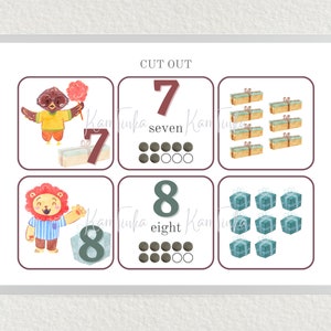 Numbers 1 to 10 Count, Count and Match, Toddler Counting Activity ...