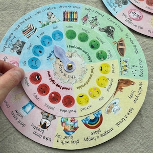 Emotions Wheel, Feelings Wheel Chart, Coping Skills and Emotional ...