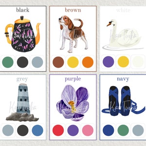 Colors Clip Cards, Colors Learning, Toddler Sorting Activity, Preschool ...