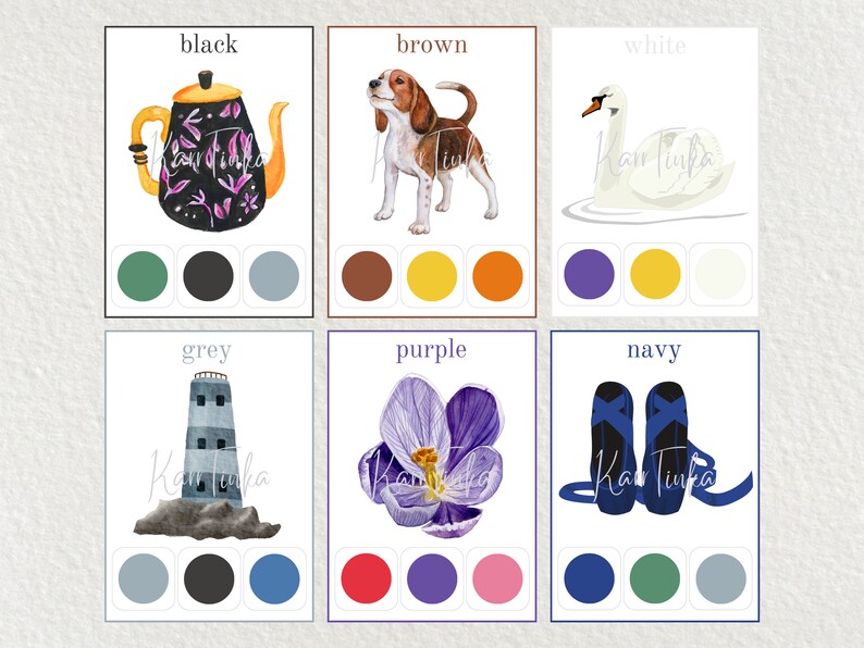 Colors Clip Cards, Colors Learning, Toddler Sorting Activity, Preschool ...