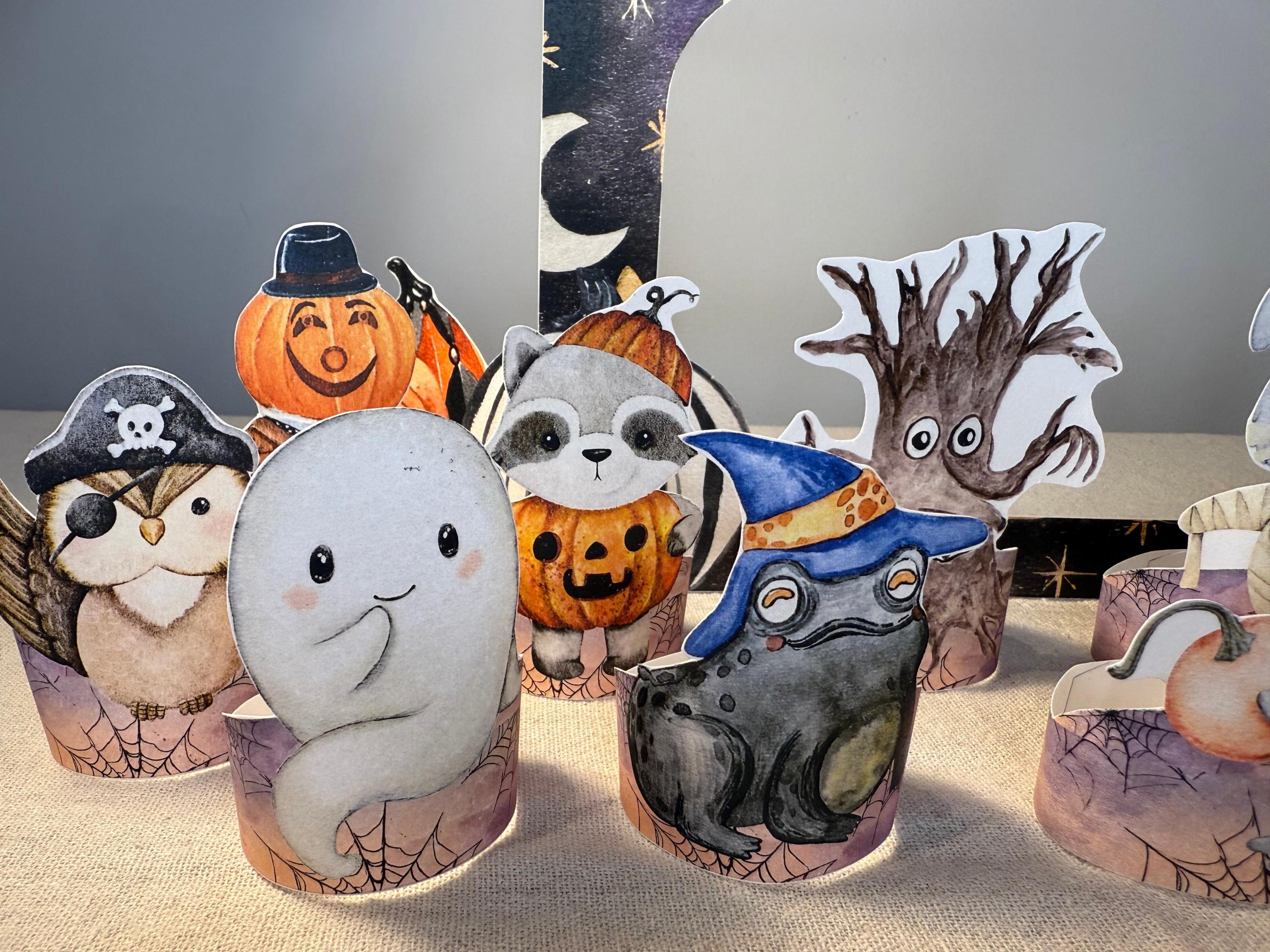 Halloween Puppet Theater, Paper Puppet Theater, Play Craft Toy, DIY ...