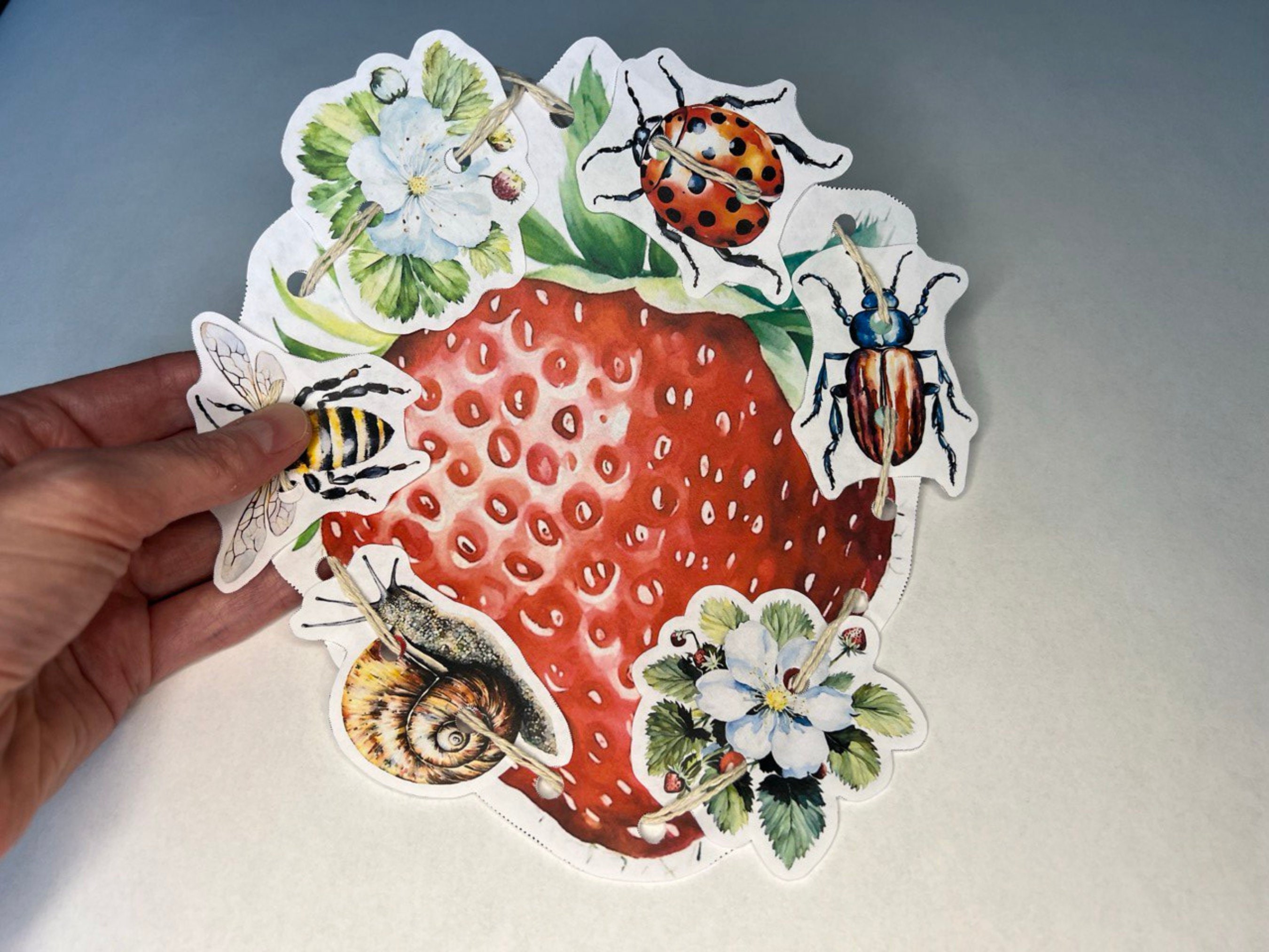 Spring Beetle Lacing Cards, Insects Preschool Fine Motor Activity, Hand ...