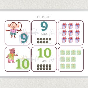 Numbers 1 to 10 Count, Count and Match, Toddler Counting Activity, Preschool Count Game, Learn ...