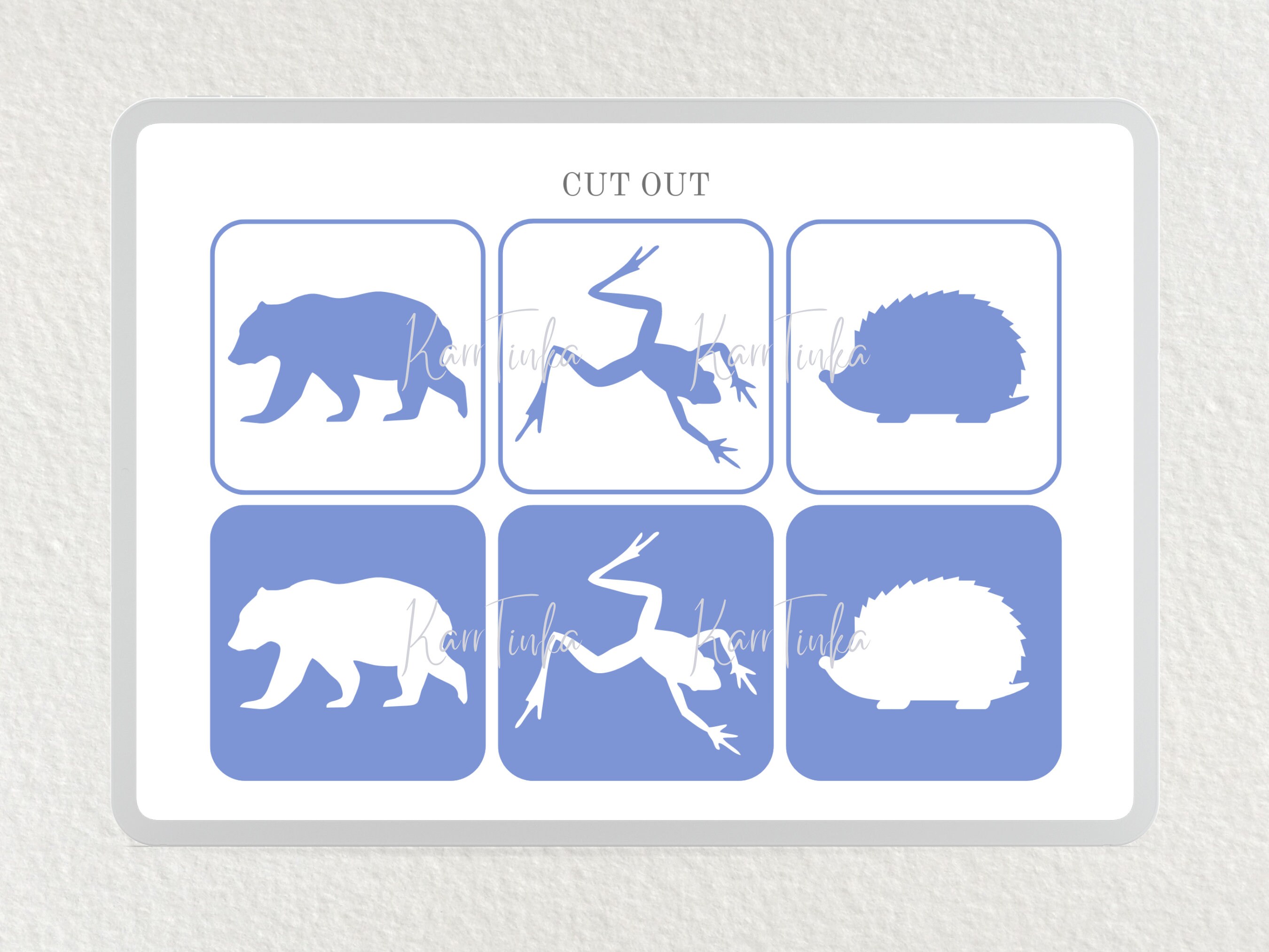 Nature Silhouette Matching Cards, Toddler Sorting Activity, Preschool ...