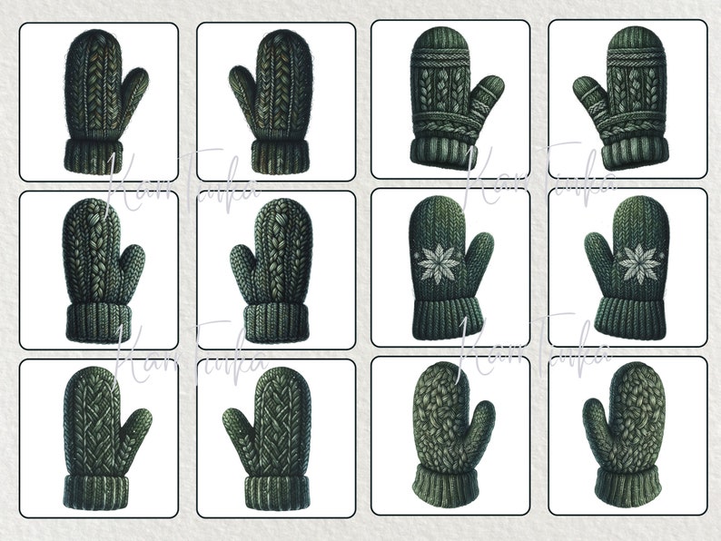 Winter Mittens Matching Cards, Toddler Winter Sorting Activity ...