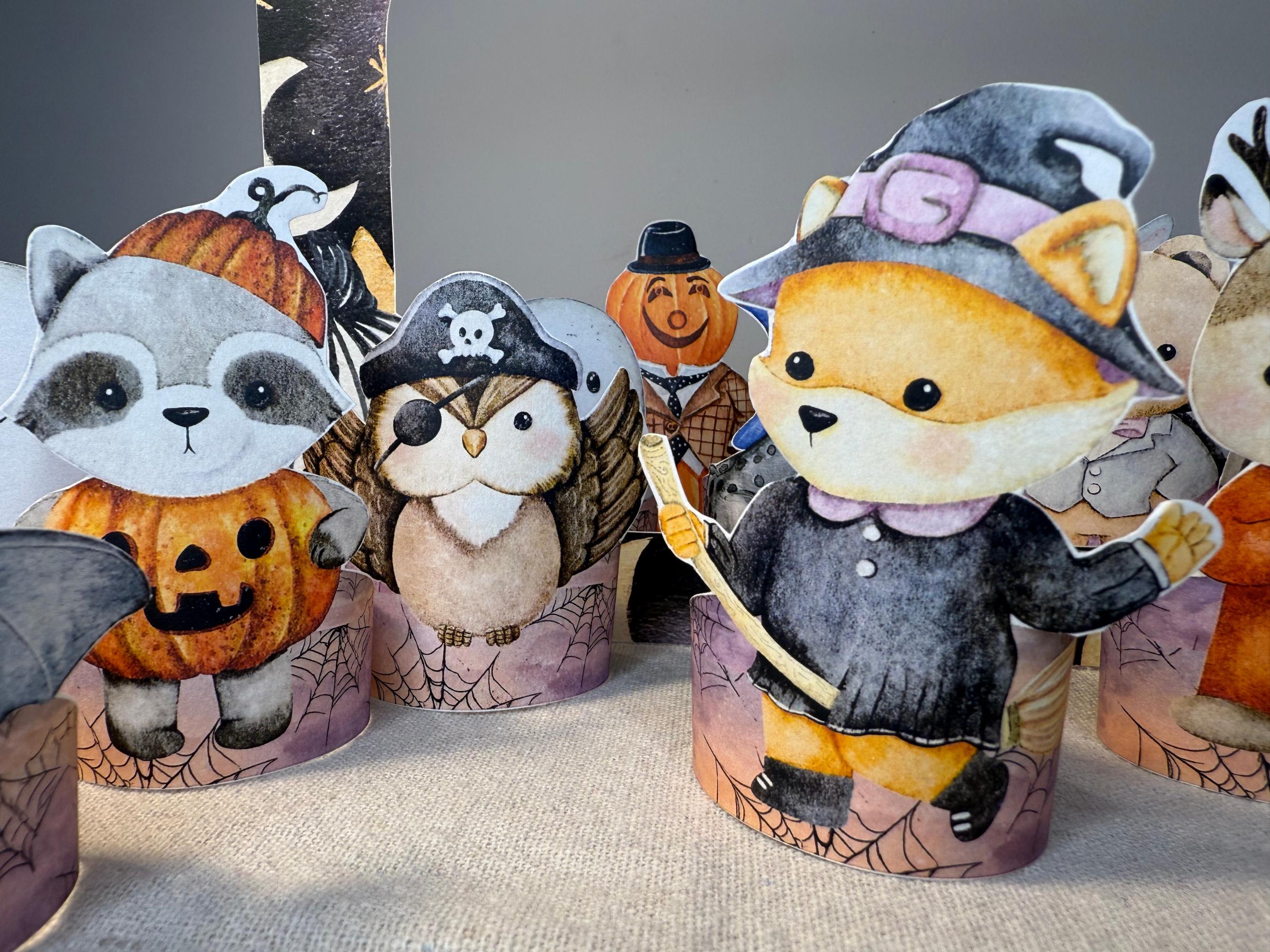 Halloween Puppet Theater, Paper Puppet Theater, Play Craft Toy, DIY ...