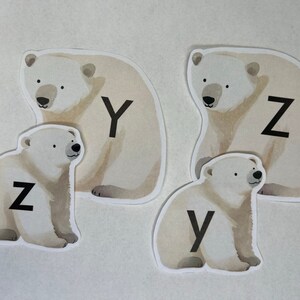 Polar Bear Letter Matching Cards, Alphabet Recognition Activity ...