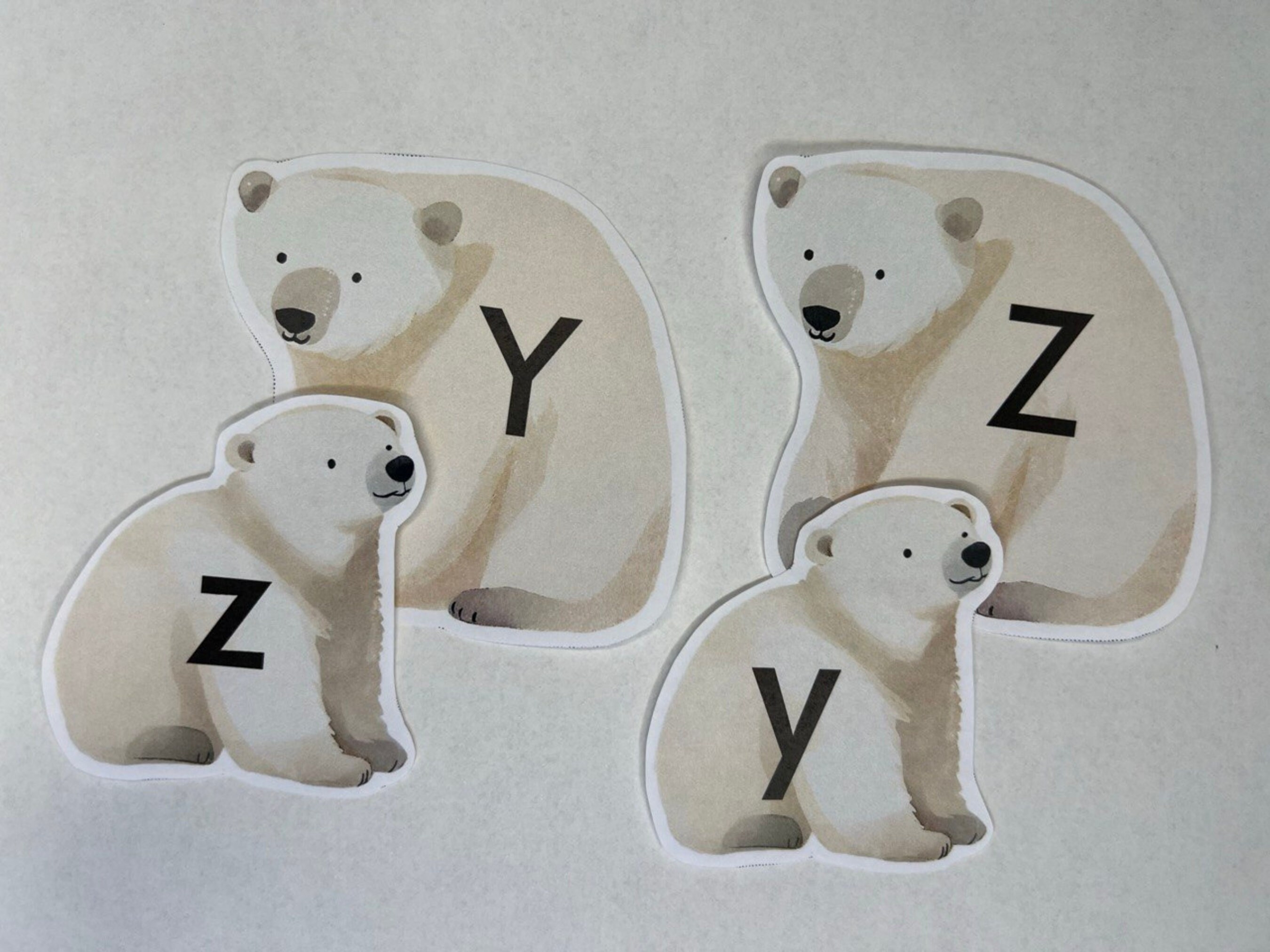 Polar Bear Letter Matching Cards, Alphabet Recognition Activity ...