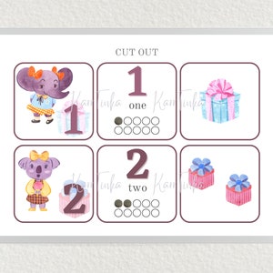 Numbers 1 to 10 Count, Count and Match, Toddler Counting Activity ...