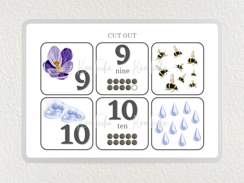 Numbers 1 to 10 Count, Count and Match, Toddler Counting Activity, Preschool Count Game, Learn ...