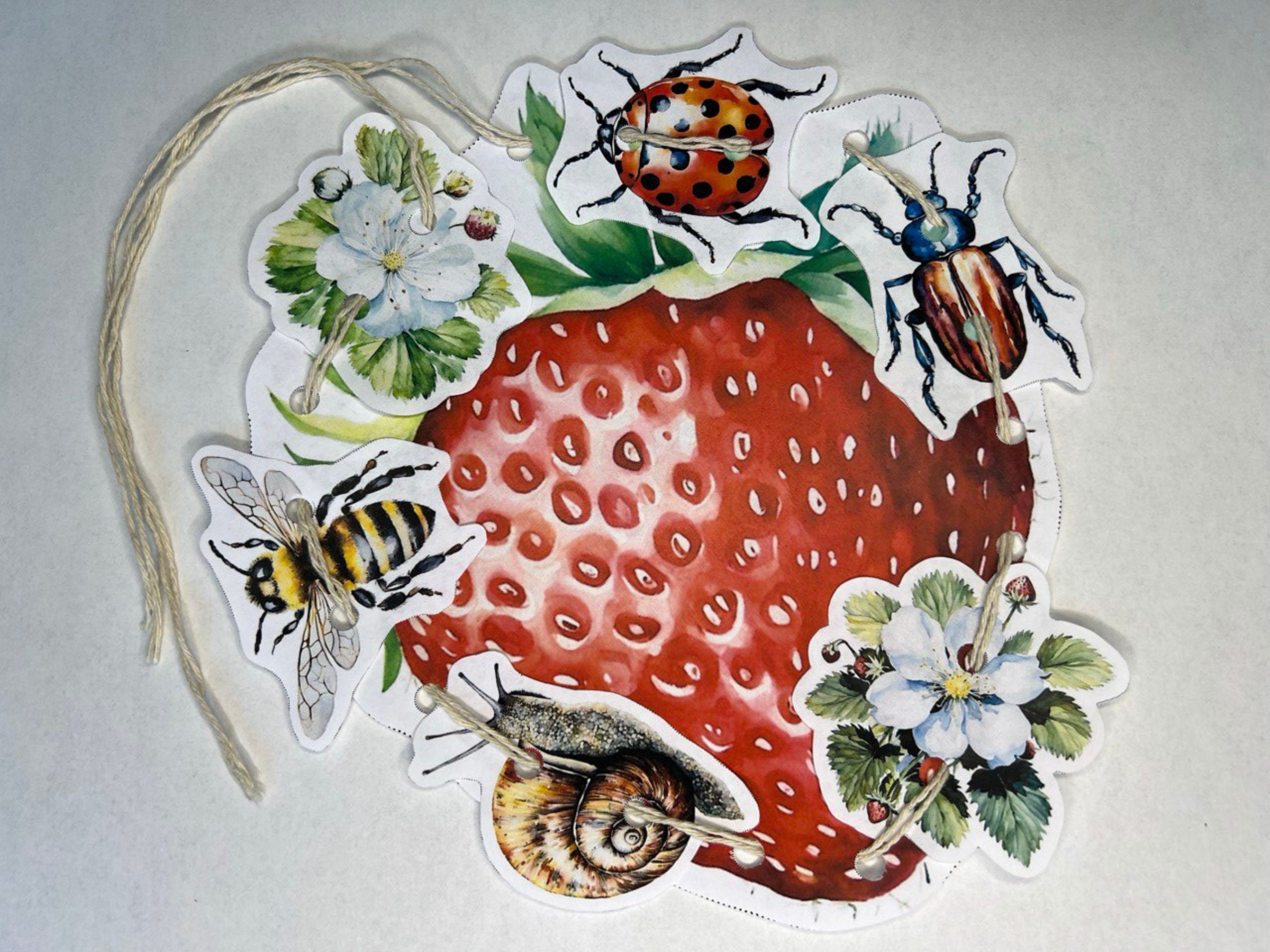 Spring Beetle Lacing Cards, Insects Preschool Fine Motor Activity, Hand ...