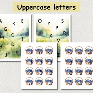 Nature Letter Matching Cards, Alphabet Recognition Activity, Montessori ...
