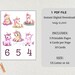 Cute Unicorns Count and Clip Cards 1-10, Count and Match, Numbers ...