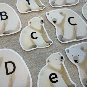 Polar Bear Letter Matching Cards, Alphabet Recognition Activity ...
