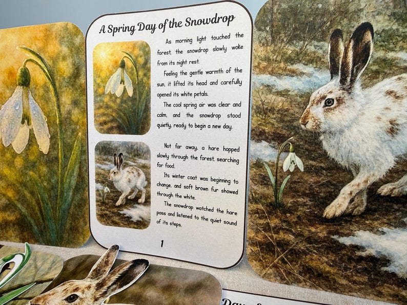 Snowdrop Story Building Prompt Cards, Spring Flower Storytelling ...