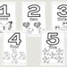 1-10 Numbers Printable Coloring Page Worksheets, Number Coloring Sheets ...