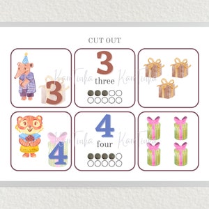 Numbers 1 to 10 Count, Count and Match, Toddler Counting Activity ...