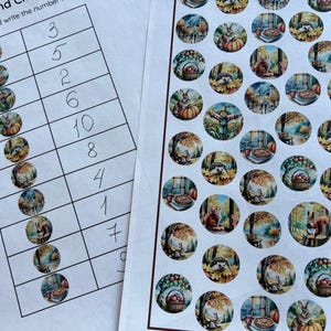 Autumn Count and Graph Worksheets, Fall Math Activity, Counting 1-10 ...