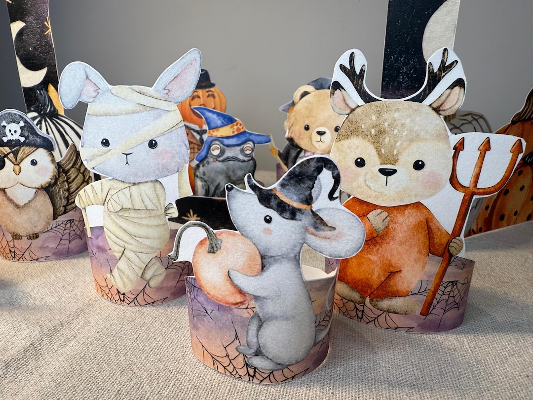 Halloween Puppet Theater, Paper Puppet Theater, Play Craft Toy, DIY ...