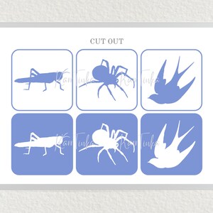 Nature Silhouette Matching Cards, Toddler Sorting Activity, Preschool ...