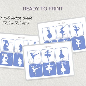 Silhouette Matching Cards, Toddler Sorting Activity, Preschool Matching ...