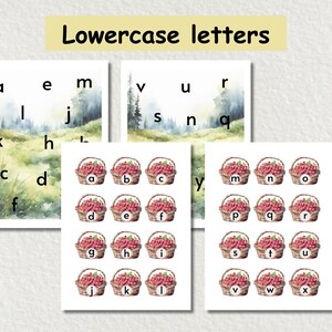 Nature Letter Matching Cards, Alphabet Recognition Activity, Montessori ...