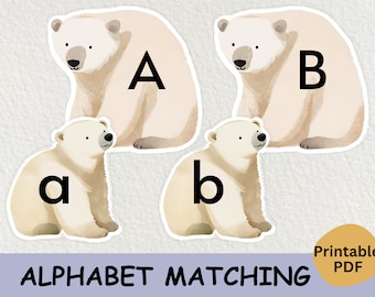 Swan Letter Matching Cards, Alphabet Recognition Activity, Montessori ...