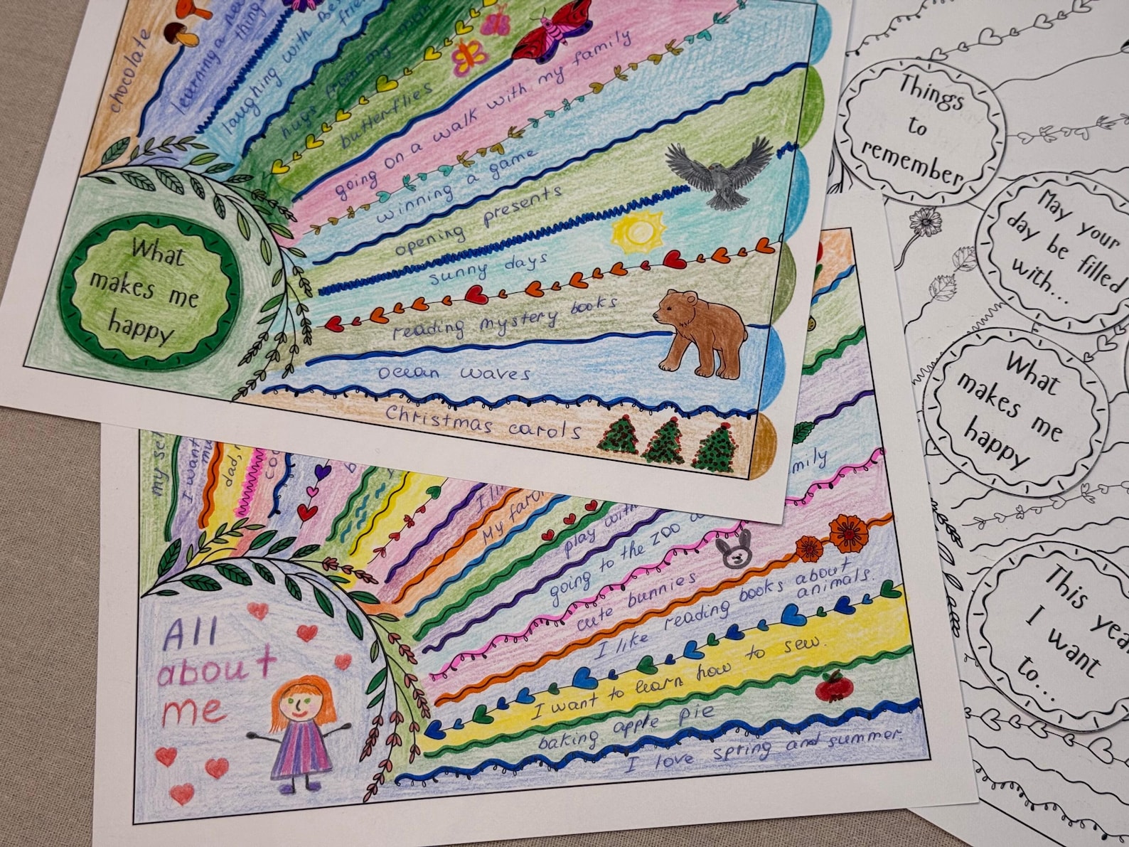Vision Board for Kids, All About Me, Positive Self-talk, Back to School ...