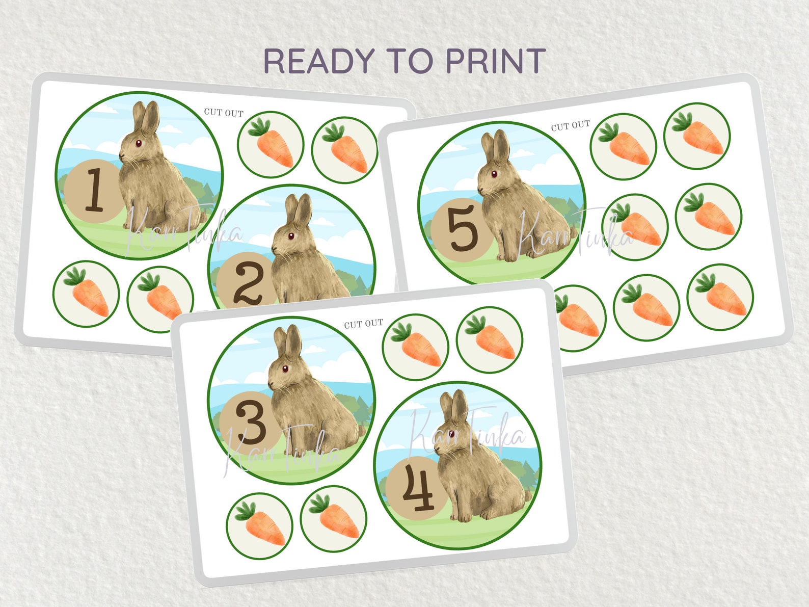 Numbers 1 to 5 Count, Toddler Counting Activity, Preschool Count Game ...