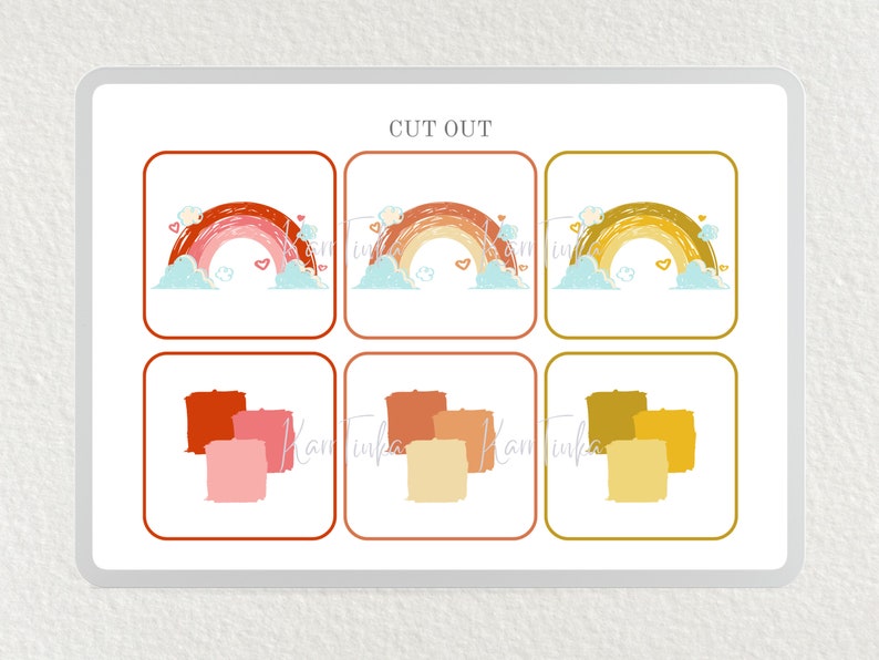 Colors Matching Cards, Color Toddler Sorting Activity, Preschool ...