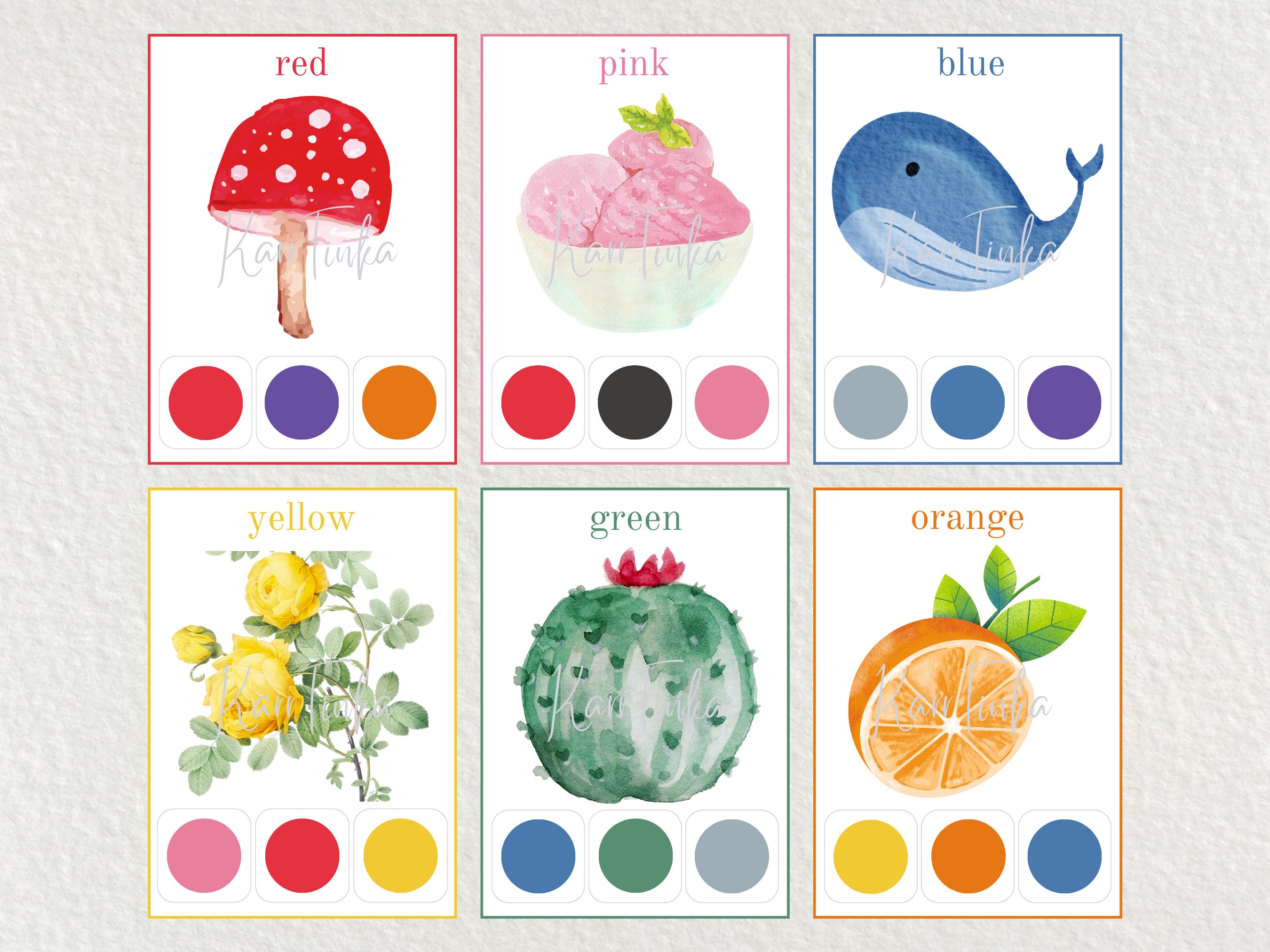 Colors Clip Cards, Colors Learning, Toddler Sorting Activity, Preschool ...
