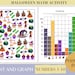 Halloween Count and Graph Worksheets, Math Activity, Counting 1-10 ...