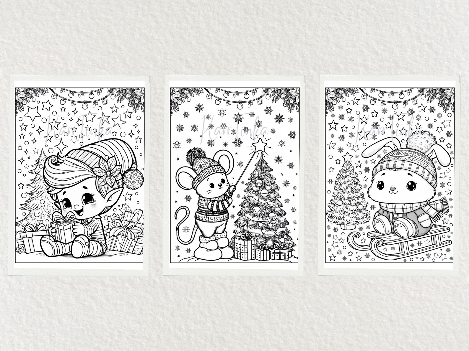 Cute Winter Coloring Pages, Christmas Coloring Page Worksheets ...