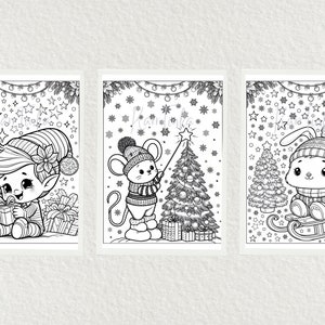 Cute Winter Coloring Pages, Christmas Coloring Page Worksheets ...