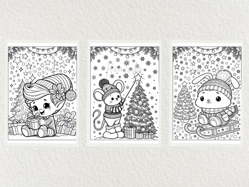 Cute Winter Coloring Pages, Christmas Coloring Page Worksheets ...