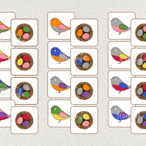 Colors Matching Cards, Colors Recognition Activity, Preschool Matching ...