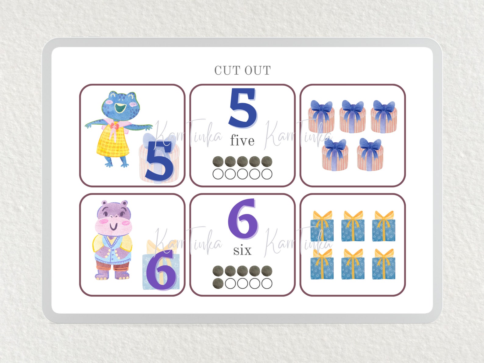 Numbers 1 to 10 Count, Count and Match, Toddler Counting Activity ...