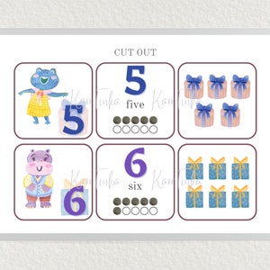 Numbers 1 to 10 Count, Count and Match, Toddler Counting Activity ...