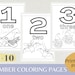 Halloween 1-10 Numbers Printable Coloring Page Worksheets, Number ...
