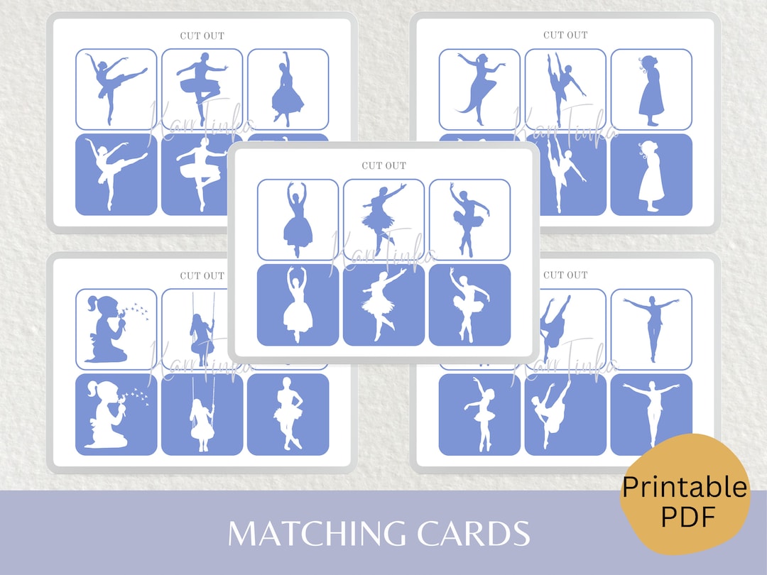 Silhouette Matching Cards, Toddler Sorting Activity, Preschool Matching ...