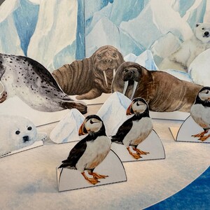 Polar Nature Scenes Cutouts, Build the Arctic Habitat, Printable Winter ...