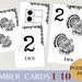 Farm Numbers 1 to 10 Flash Cards Printable, Nature Flashcards, Counting ...