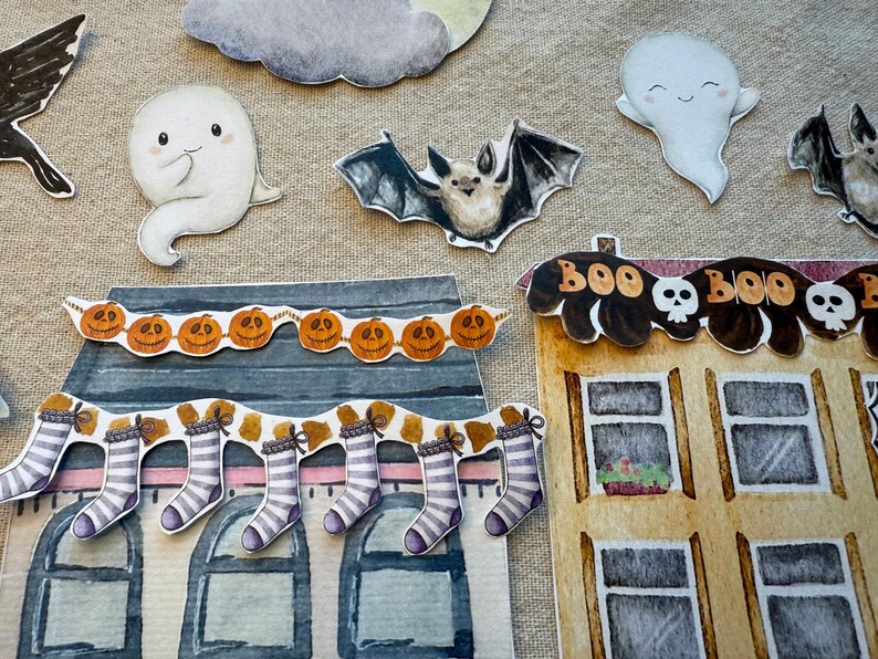 Halloween Kids Printable Playset, DIY Paper Crafts, Pretend Play ...