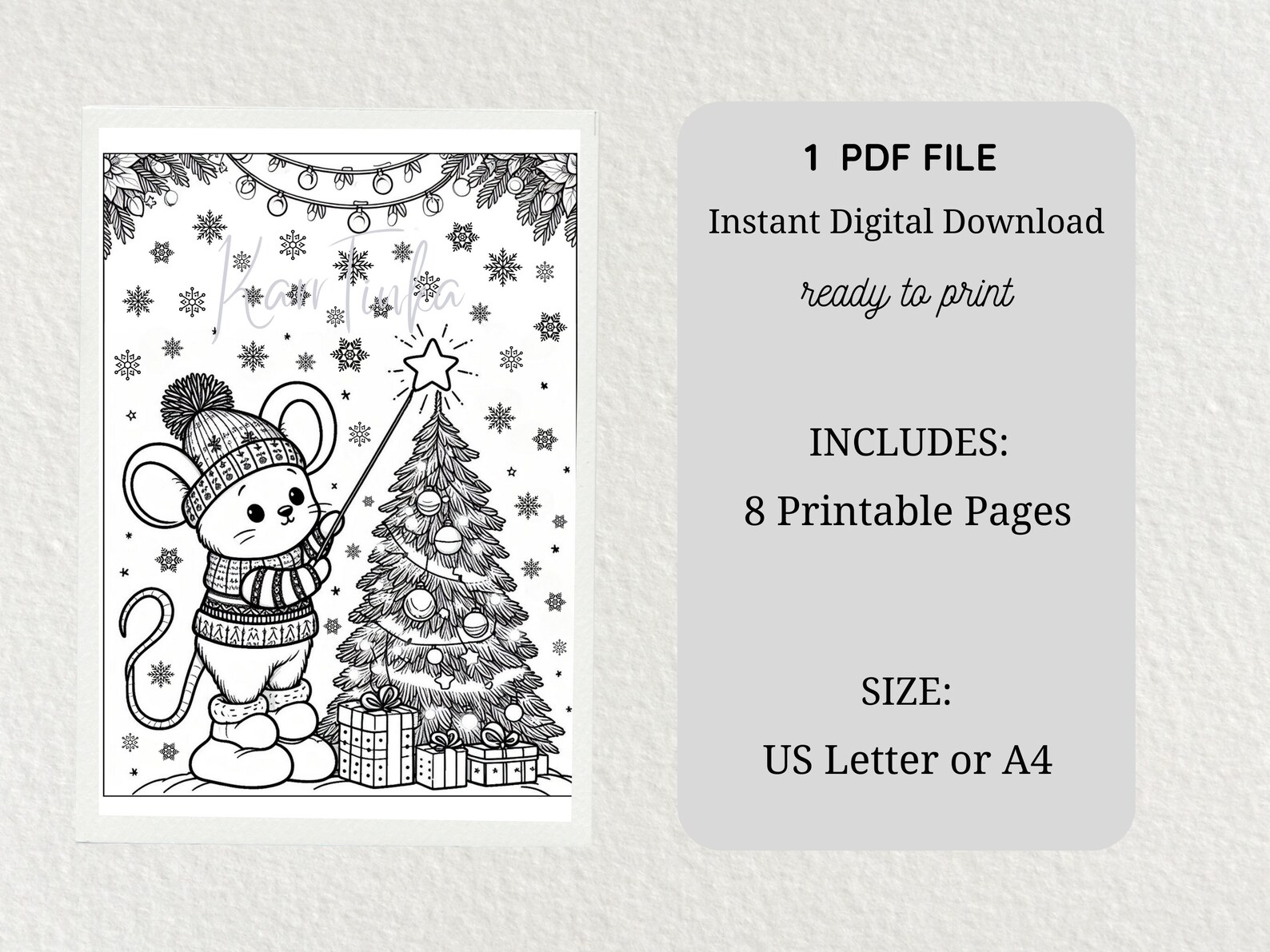 Cute Winter Coloring Pages, Christmas Coloring Page Worksheets ...
